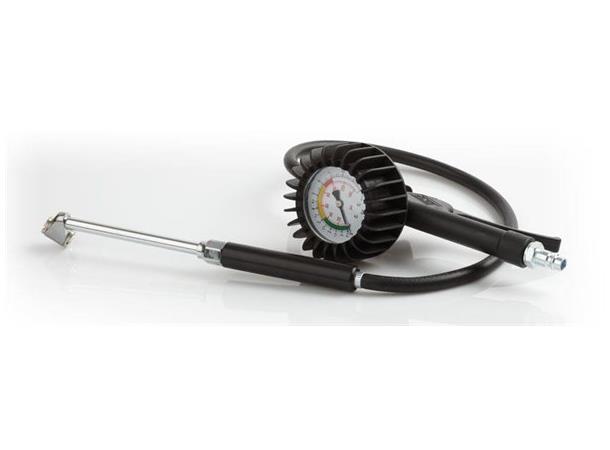 Luftfyller til dekk med manometer 0-12bar - NTT D4